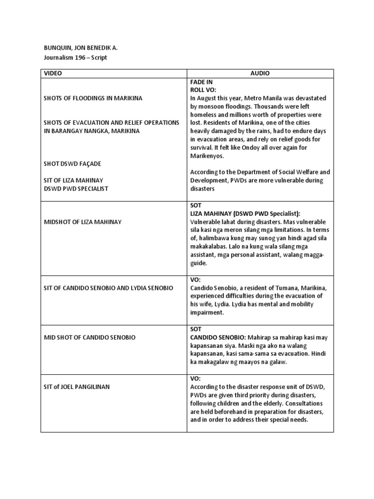 PWD Challenges in Marikina Floods | PDF | Disaster And Accident ...