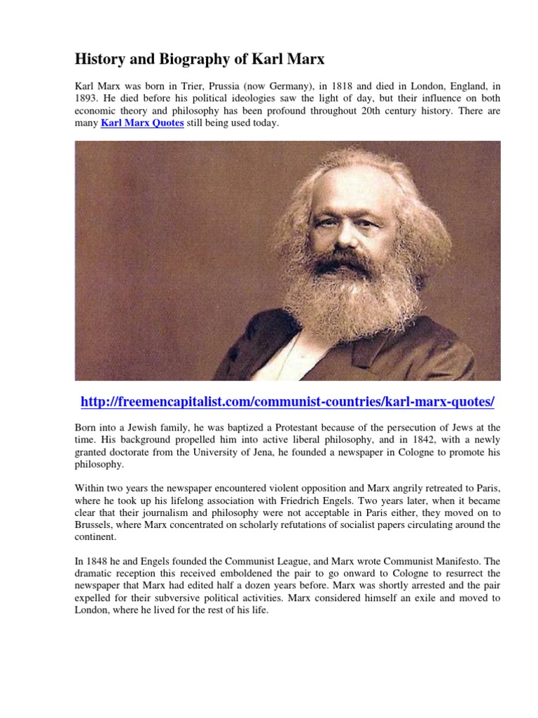 Marx's Impact on Modern Ideologies | PDF | Karl Marx | Friedrich Engels