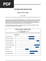 The Differential Aptitude Test (DAT) | PDF | Test (Assessment) | Reason