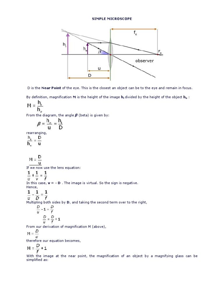 Compound Microscope | PDF | Lens (Optics) | Equipment