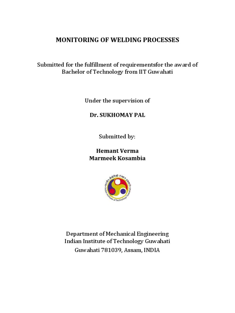 Monitoring of Welding Processes | PDF | Welding | Construction