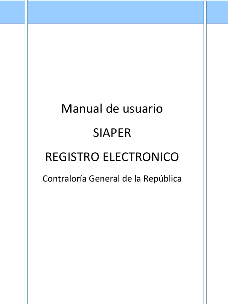 Manual Siaper | PDF | Contraseña | Red mundial