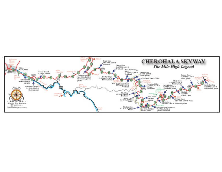 Cherohala Skyway Trailheads & Stops | PDF