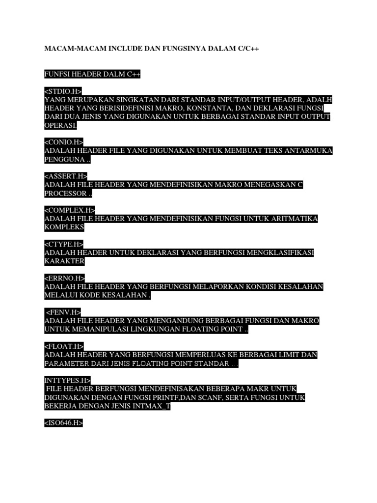 MACAM-Macam Header CPPP | PDF