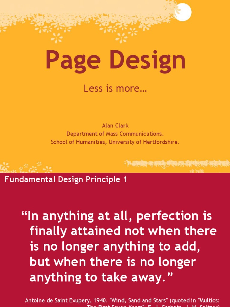 Page Design | PDF | Typefaces | Graphic Design