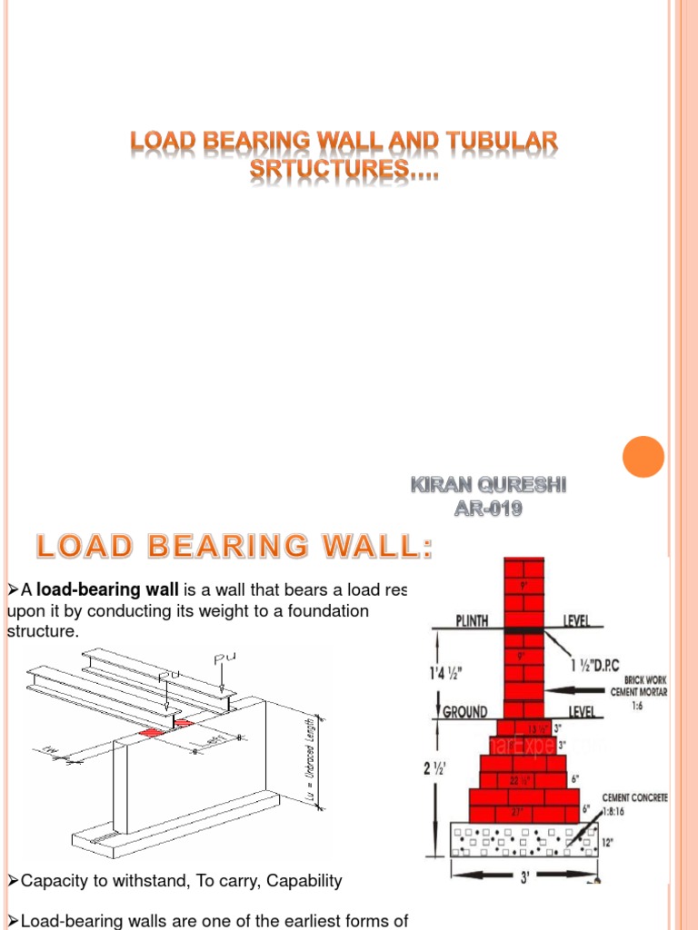 Load-Bearing Wall Construction Overview | PDF | Framing (Construction ...