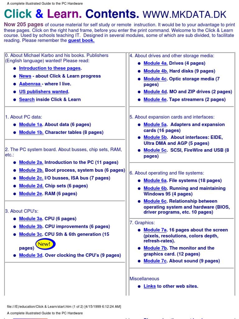 (Ebook) A Complete Illustrated Guide To The PC Hardware | PDF