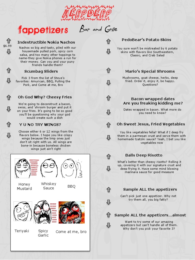 Menu | PDF | Hamburgers | French Fries