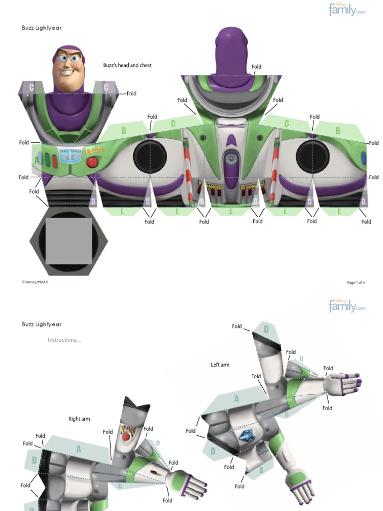 Buzz Lightyear Papercraft Infinity Craft Toy Story | TikTok