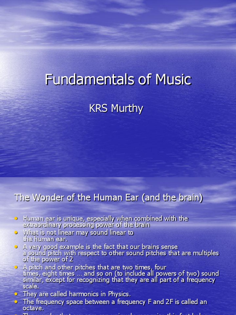 Fundamentals of Music | Music Theory | Musicology