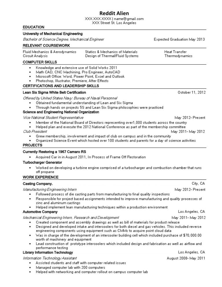 Resume Test | PDF | Engineering | Turbocharger