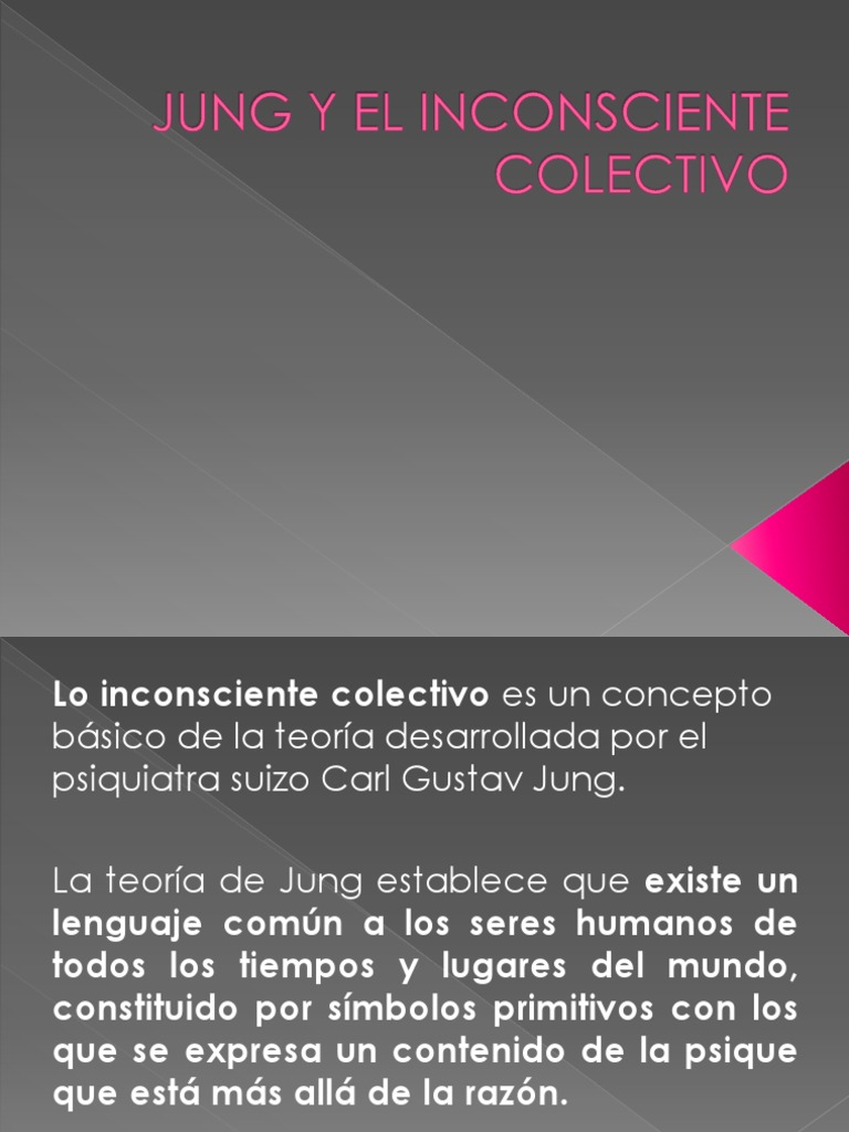 Inconsciente Colectivo según Carl Jung | PDF | Carl Jung | Conceptos ...