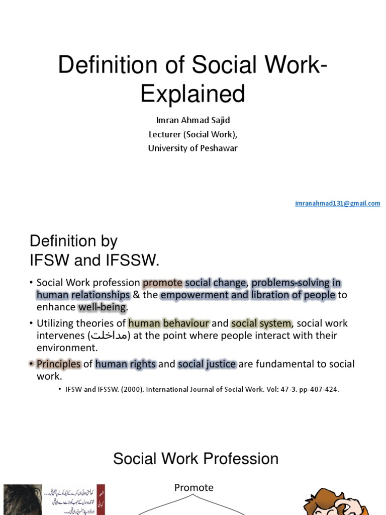 Definition of Social Work-Explained | Social Work | Psychological Concepts
