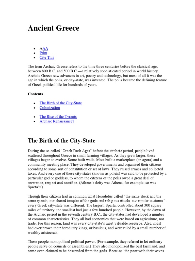 Ancient Greece | PDF | Ancient Greece | Classical Antiquity