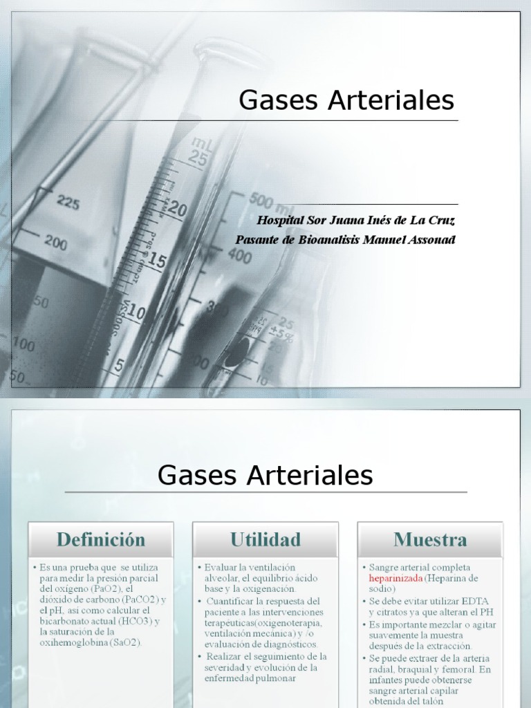 Gases Arteriales 03 | Fisiología | Especialidades Medicas | Prueba ...