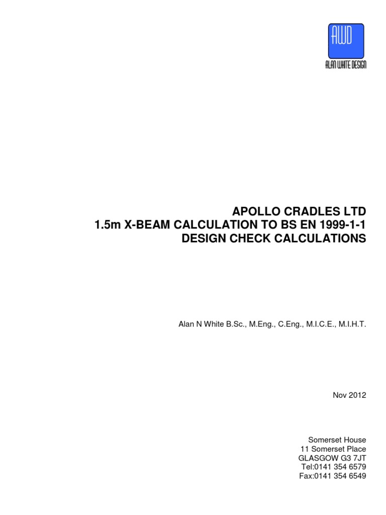 Apollo-1.5m X-Beam-to Eurocode PDF | PDF | Truss | Beam (Structure)