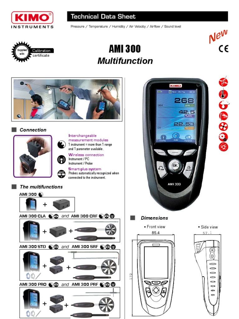 AMI 300 Data Sheet | PDF | Thermocouple | Electrical Connector