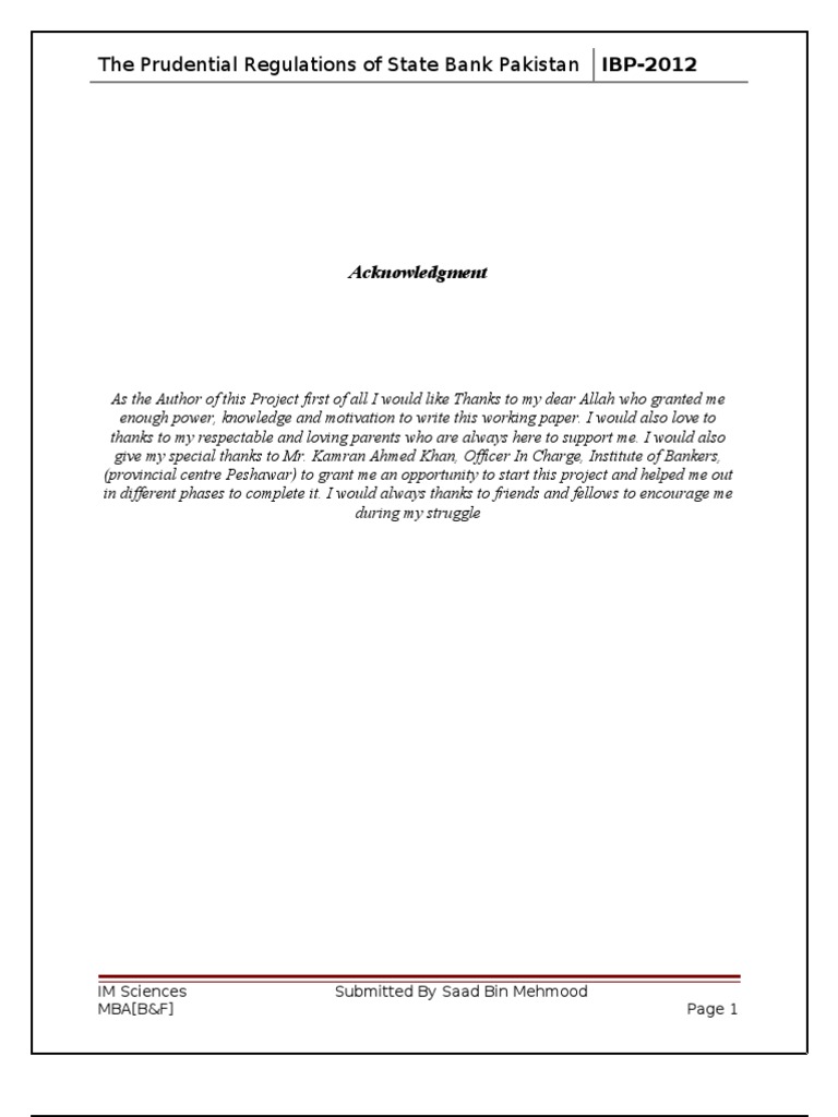 SBP Prudential Regulations Overview | PDF | Central Banks | Banks