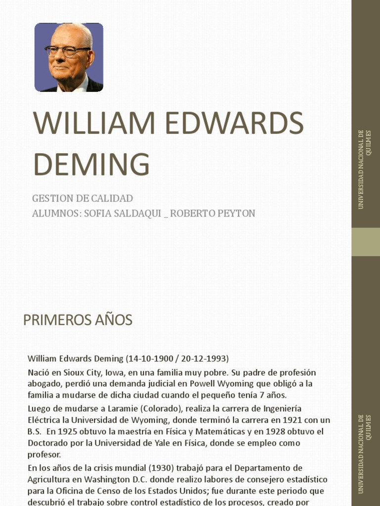 Deming y la Gestión de Calidad Efectiva | PDF | Business | Science