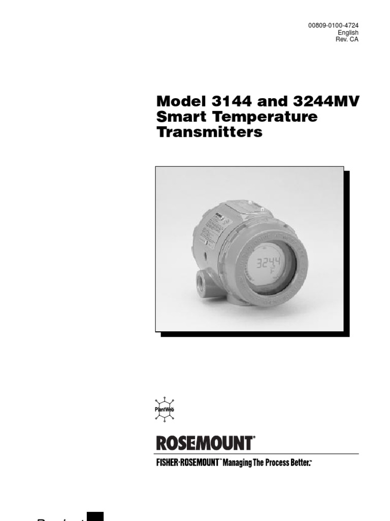 3144 Smart Temperature Transmitter | PDF | Electrical Wiring | Signal ...