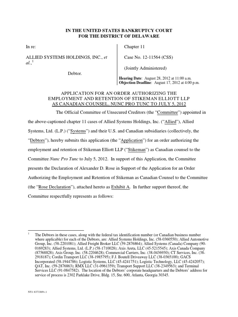 10000000324 | Chapter 11 | Bankruptcy