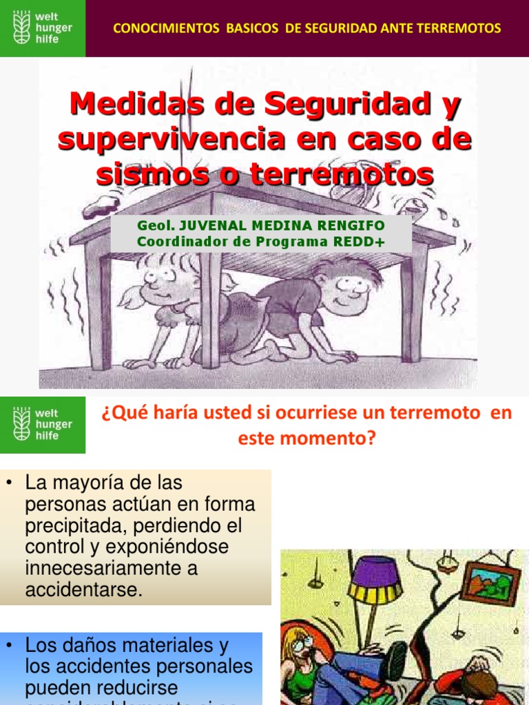 Medidas de Seguridad Ante Terremotos | Temblores | Agua