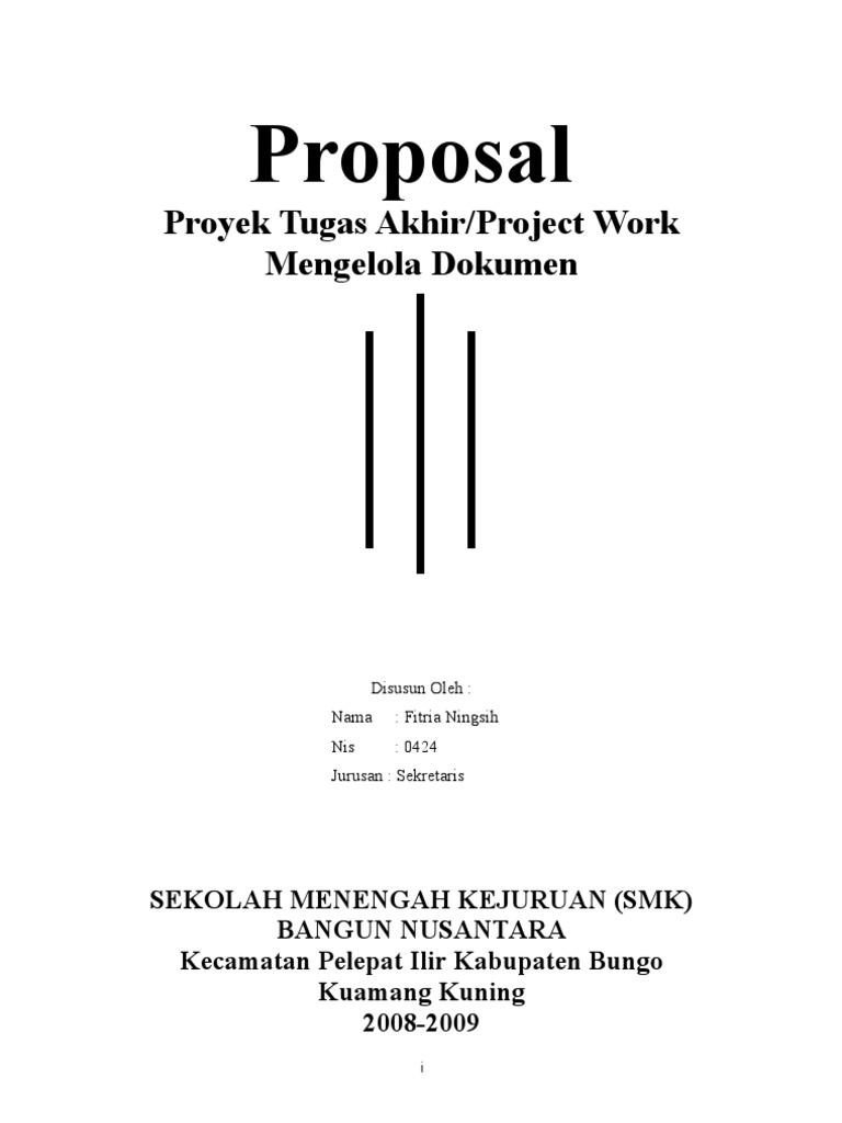 Proposal Projek Work 3