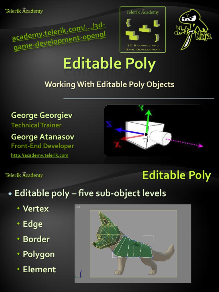 Converting to Editable Poly in 3D Max | PDF