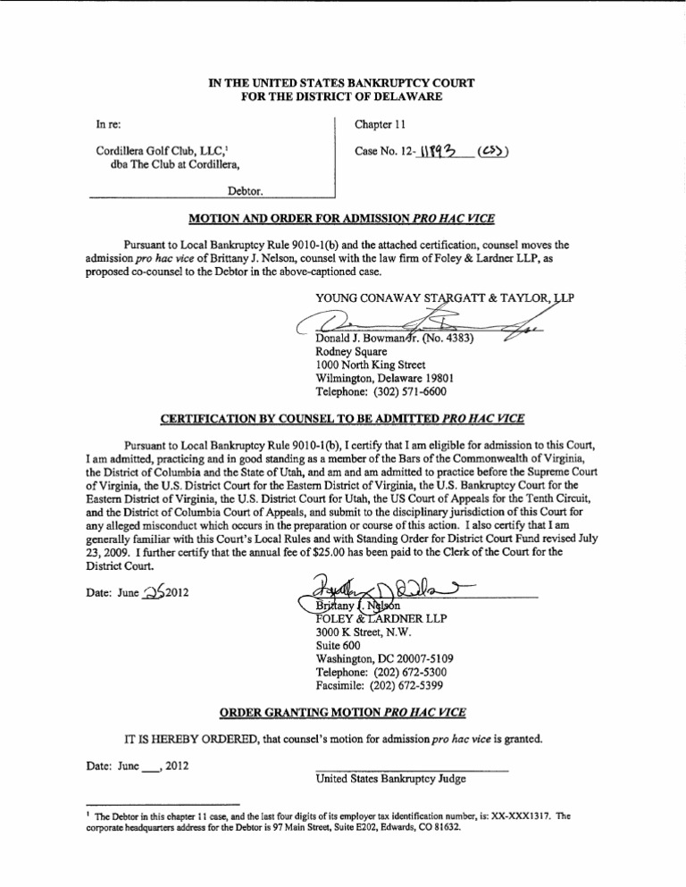 Pro Hac Vice: 0 Above Captioned | PDF | Politics | Law