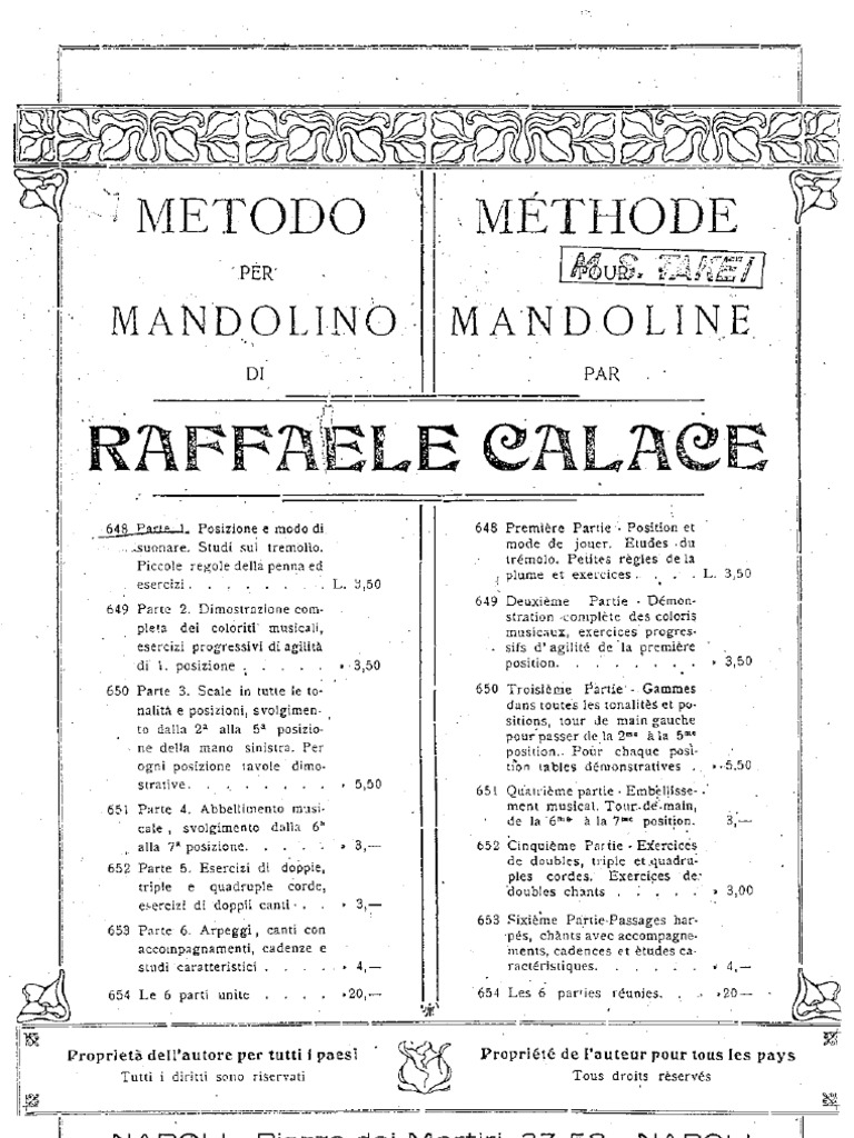Calace Metodo Original 1 | PDF | Business