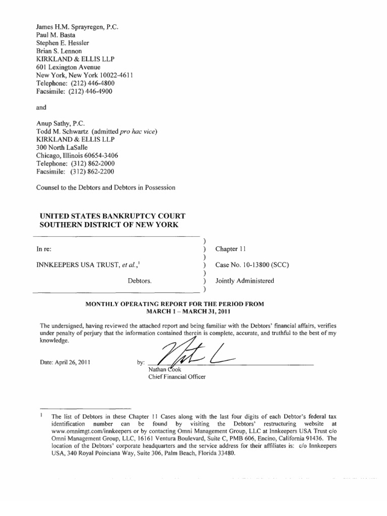 Pro Hac Vice) : United States Bankruptcy Court Southern District of New ...