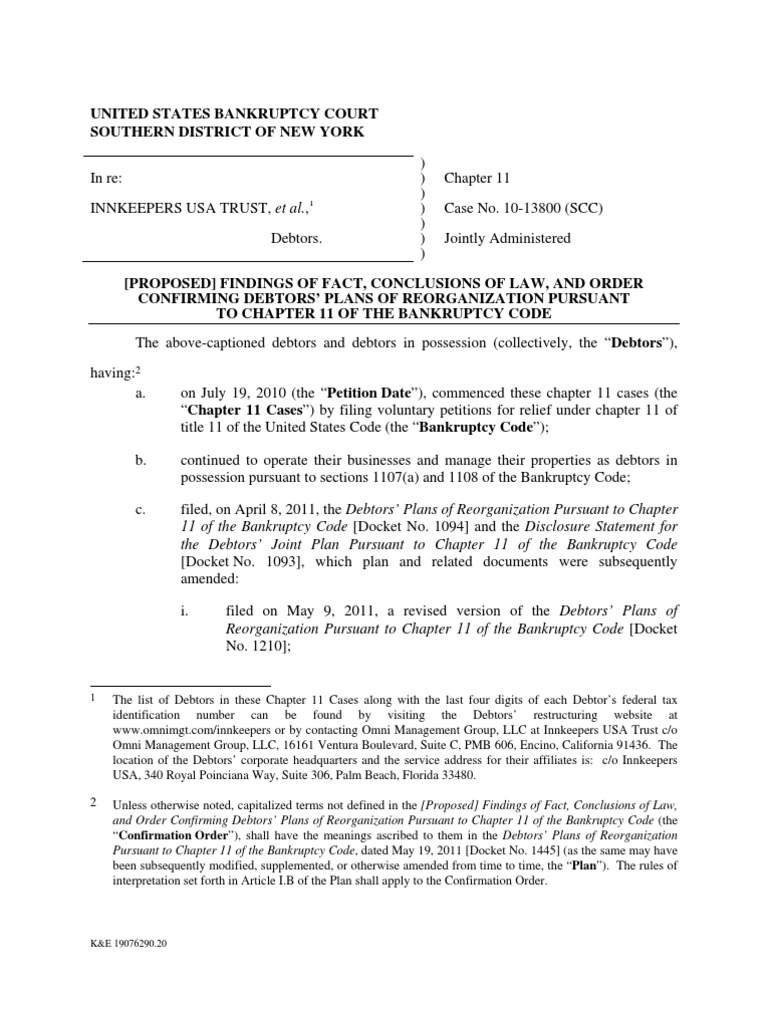 United States Bankruptcy Court Southern District of New York | PDF ...