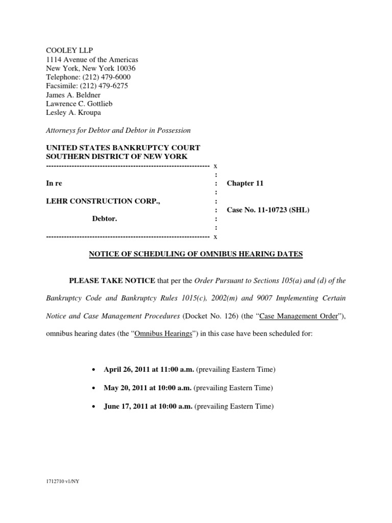 Attorneys For Debtor and Debtor in Possession | PDF | Law