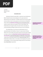 Rhetorical Analysis of Bush's 9/11 Speech | PDF