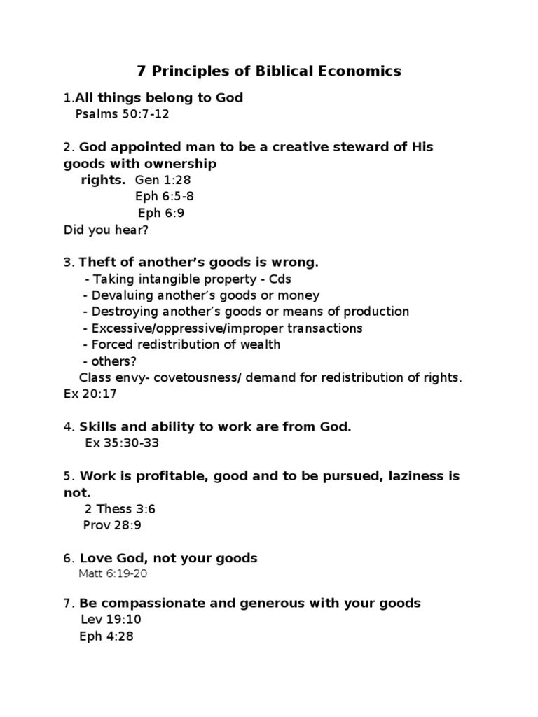 7 Principles of Economics | PDF | Law | Self-Improvement