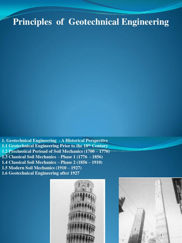 Principles Of Geotechnical Engineering Pdf Sedimentary Rock Rock