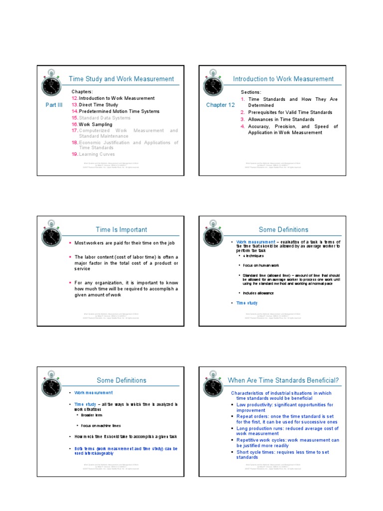 Ch12-Intro Time Study | PDF | Accuracy And Precision | Sampling ...