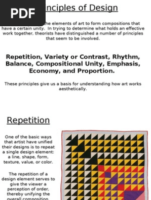 Variety In Design Principles