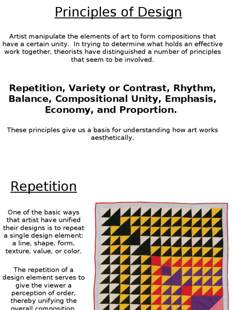 Variety In Principles Of Design