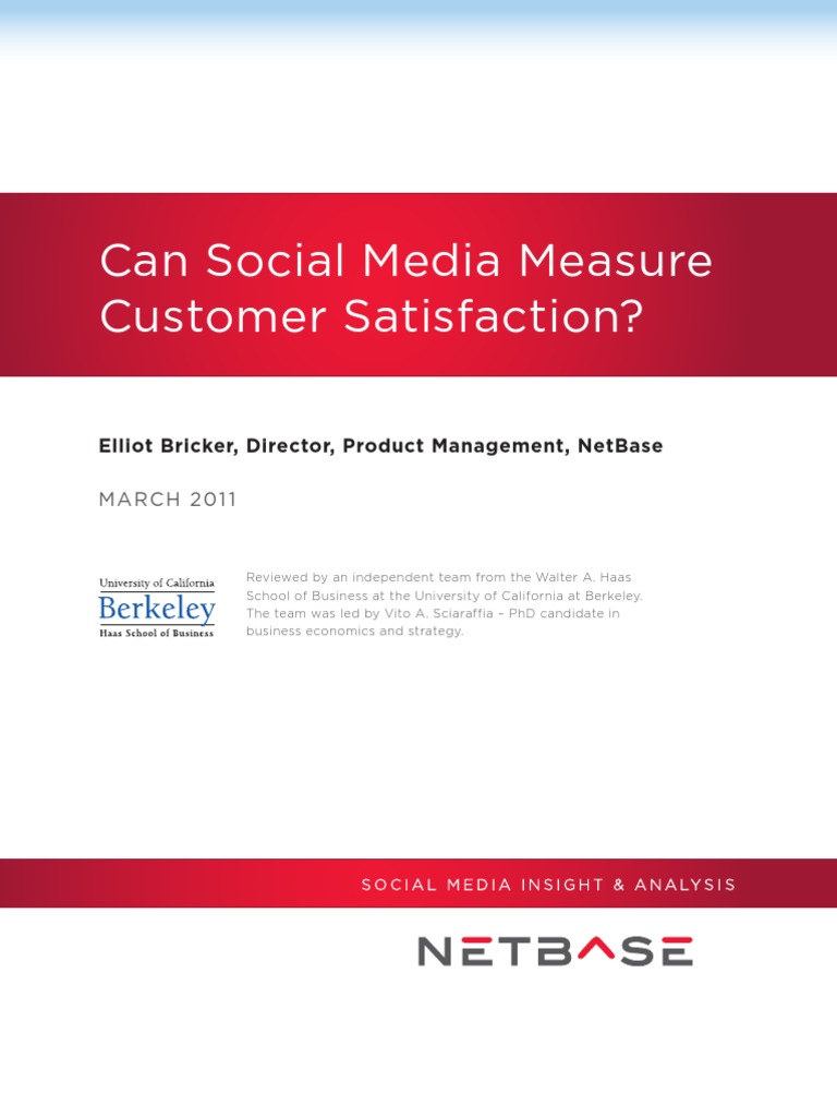 NetBase Social Media | PDF | Customer Satisfaction | Social Media