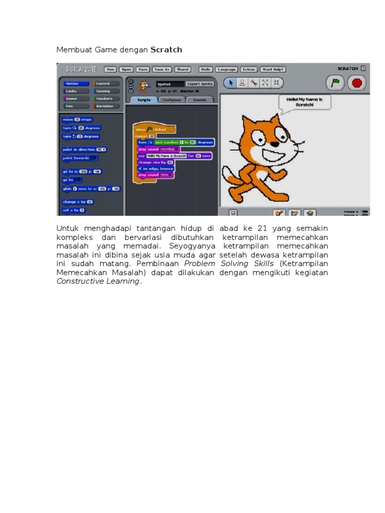 Belajar Scratch | PDF | Komputer
