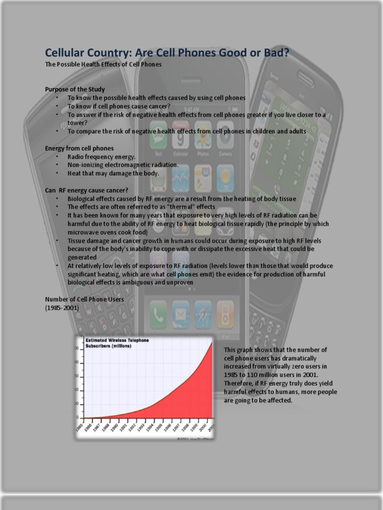 Cellular Country Reviews On Cell Phones' Dark Side | PDF | Radio ...