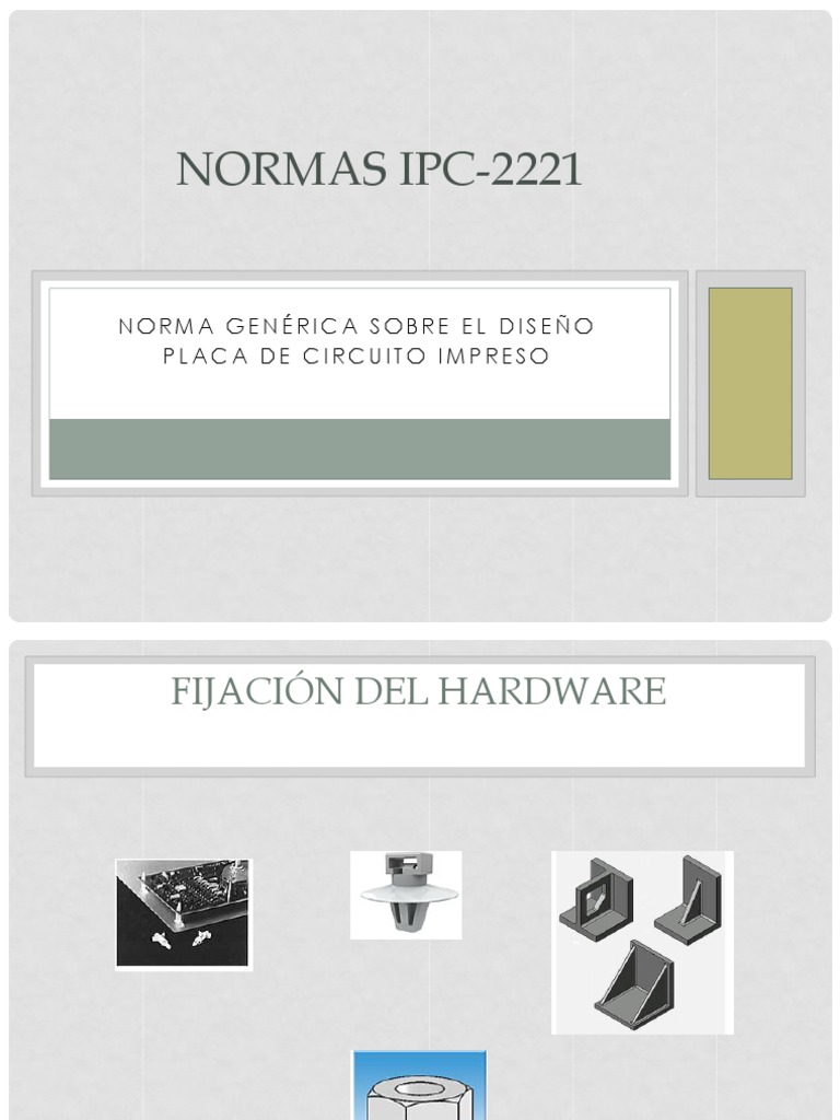 Normas IPC-2221 para Diseño de Placas | PDF | Placa de circuito impreso ...