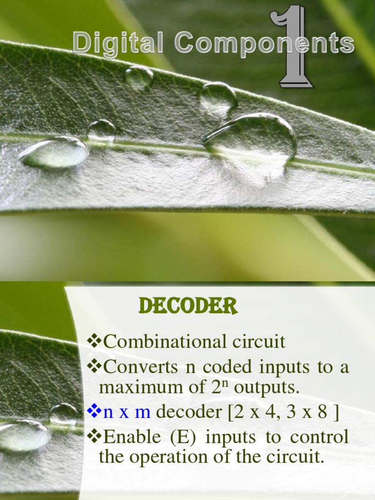 Digital Circuit Design: Decoders & MUX | PDF | Electronic Design ...