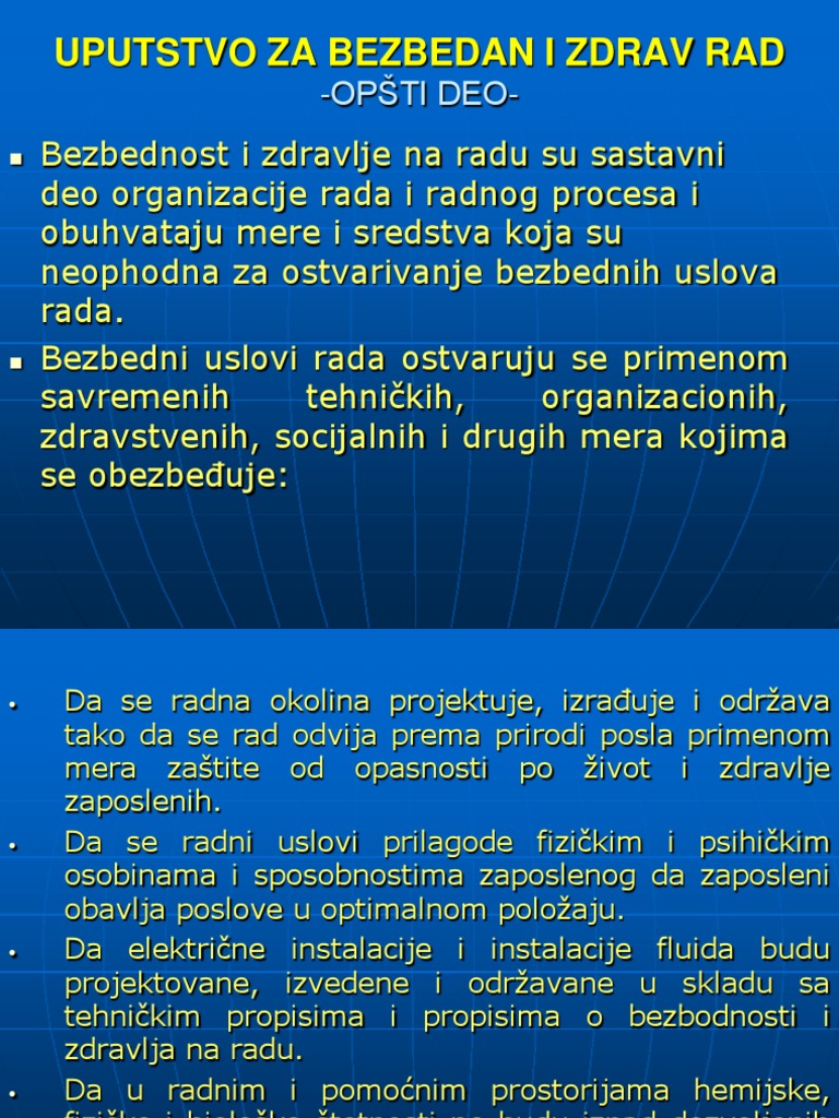 Prezentacija Za BZR | PDF