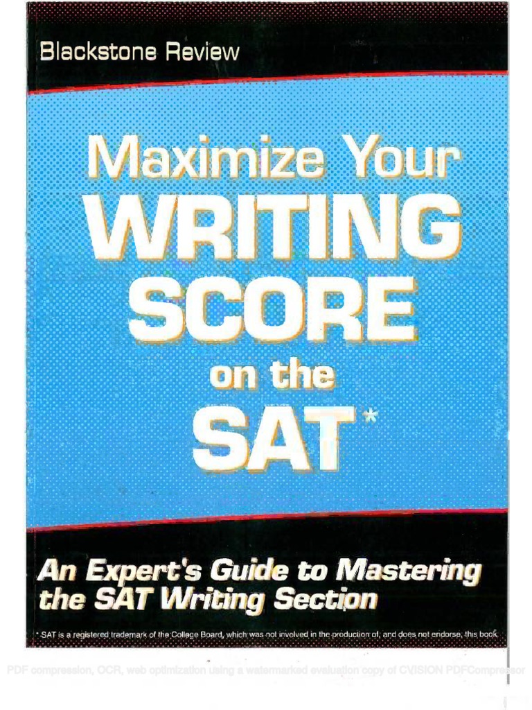 Maximize Your Writing Score | PDF | Portable Document Format ...