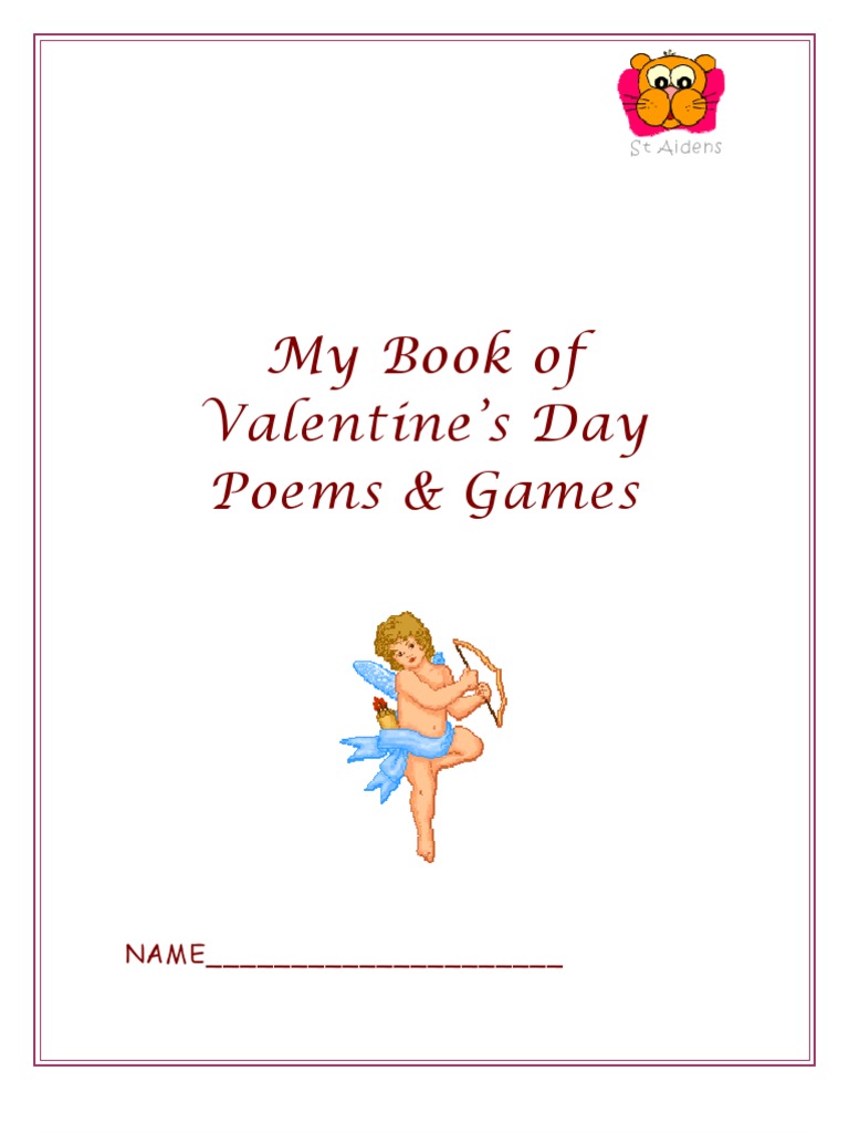 Valentine Poems & Games Colour 1 | PDF