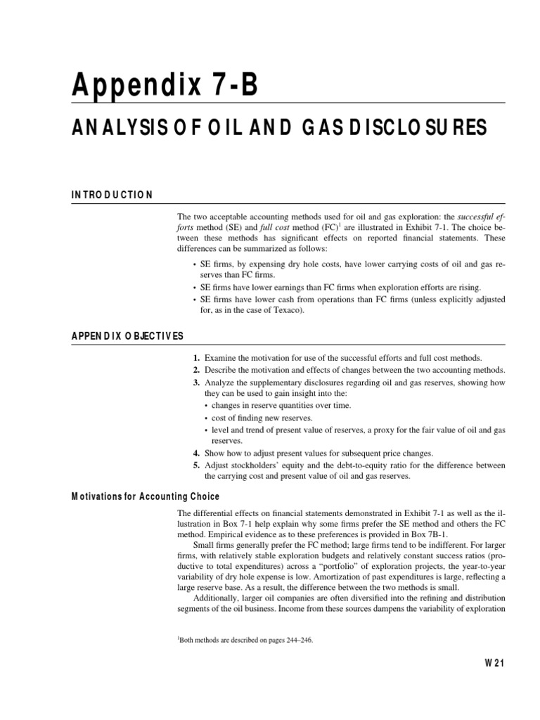 7B Analysis of Oil and Gas Disclosures | PDF | Present Value | Net ...