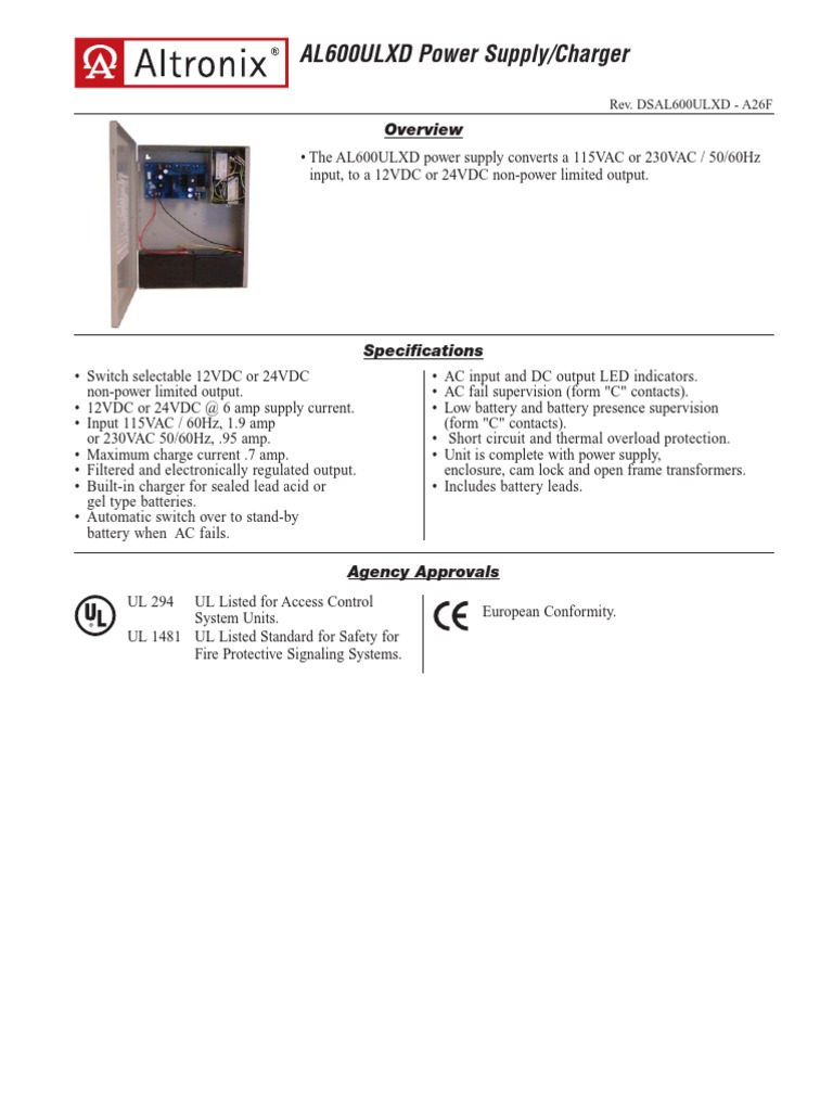 Power Supply For Temaline Controller & Modules | PDF