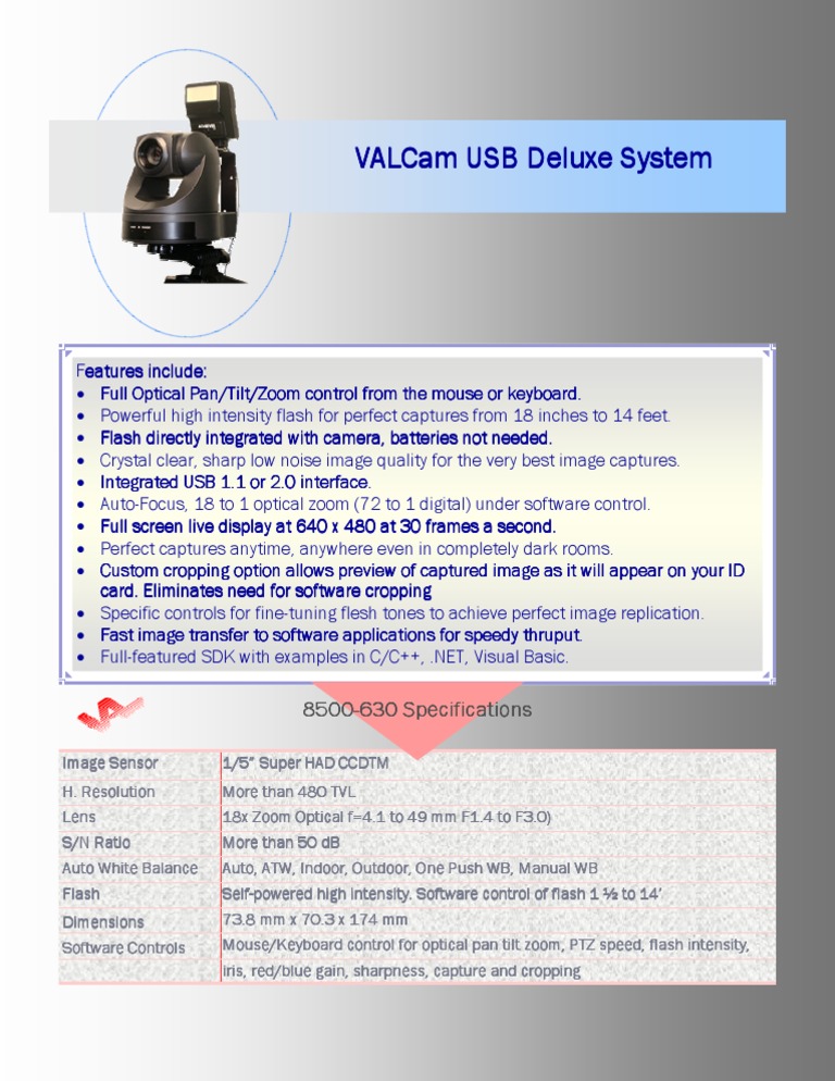 Valcam USB | PDF